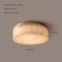 China Hallway Light Living Room Led Home Decor Bedroom Luxury Modern Natural Marble Ceiling Lamp(WH-MA-317) for sale