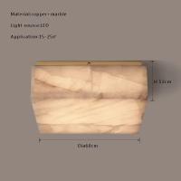 China Hallway Light Living Room Led Home Decor Bedroom Luxury Modern Natural Marble Ceiling Lamp(WH-MA-317) for sale