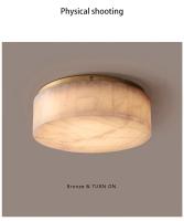 China Hallway Light Living Room Led Home Decor Bedroom Luxury Modern Natural Marble Ceiling Lamp(WH-MA-317) for sale