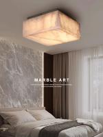 China Hallway Light Living Room Led Home Decor Bedroom Luxury Modern Natural Marble Ceiling Lamp(WH-MA-317) for sale