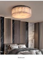 China Hallway Light Living Room Led Home Decor Bedroom Luxury Modern Natural Marble Ceiling Lamp(WH-MA-317) for sale