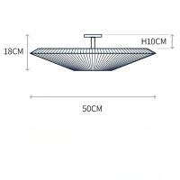 China Dining Room lamp Bedroom Living Room Creative Circular Hotel Lobby Fabric Ceiling Light(WH-MA-318) for sale