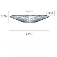 China Dining Room lamp Bedroom Living Room Creative Circular Hotel Lobby Fabric Ceiling Light(WH-MA-318) for sale