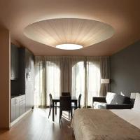 China Dining Room lamp Bedroom Living Room Creative Circular Hotel Lobby Fabric Ceiling Light(WH-MA-318) for sale