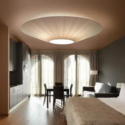 China Dining Room lamp Bedroom Living Room Creative Circular Hotel Lobby Fabric Ceiling Light(WH-MA-318) for sale