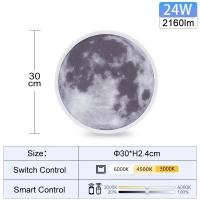 China Home Decor Lamp Bedroom Aisle Living Room LED Modern Blue Sky Moon Ceiling Light(WH-MA-319) for sale