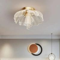 China Gold Luxury Lighting Hallway Interior Study Bedroom Acrylic Lamp LED Flower Ceiling Light(WH-MA-320) for sale