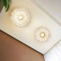China Gold Luxury Lighting Hallway Interior Study Bedroom Acrylic Lamp LED Flower Ceiling Light(WH-MA-320) for sale