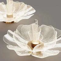 China Gold Luxury Lighting Hallway Interior Study Bedroom Acrylic Lamp LED Flower Ceiling Light(WH-MA-320) for sale