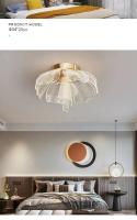 China Gold Luxury Lighting Hallway Interior Study Bedroom Acrylic Lamp LED Flower Ceiling Light(WH-MA-320) for sale