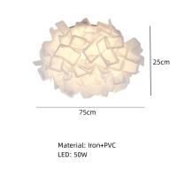 China Restaurant Lamp Home Decor Bedroom Living Room Romantic White Flower Ceiling Lights(WH-MA-321) for sale