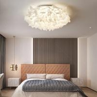 China Restaurant Lamp Home Decor Bedroom Living Room Romantic White Flower Ceiling Lights(WH-MA-321) for sale