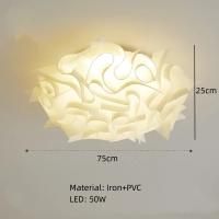China Restaurant Lamp Home Decor Bedroom Living Room Romantic White Flower Ceiling Lights(WH-MA-321) for sale