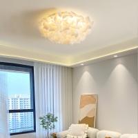 China Restaurant Lamp Home Decor Bedroom Living Room Romantic White Flower Ceiling Lights(WH-MA-321) for sale