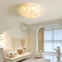 China Restaurant Lamp Home Decor Bedroom Living Room Romantic White Flower Ceiling Lights(WH-MA-321) for sale