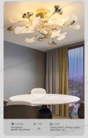 China Dining Room Ceiling Light Modern Living Room luxury home decor Ginkgo Leaf Ceiling Light(WH-MA-323) for sale