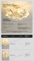 China Dining Room Ceiling Light Modern Living Room luxury home decor Ginkgo Leaf Ceiling Light(WH-MA-323) for sale