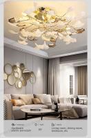 China Dining Room Ceiling Light Modern Living Room luxury home decor Ginkgo Leaf Ceiling Light(WH-MA-323) for sale