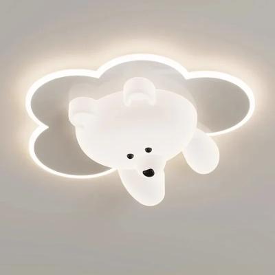 China Children's Room Lighting Study Bedrooms Cream Ceiling Lamp Minimalist Bear Ceiling Light(WH-MA-324) for sale