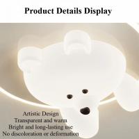 China Children's Room Lighting Study Bedrooms Cream Ceiling Lamp Minimalist Bear Ceiling Light(WH-MA-324) for sale