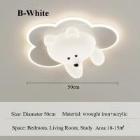 China Children's Room Lighting Study Bedrooms Cream Ceiling Lamp Minimalist Bear Ceiling Light(WH-MA-324) for sale