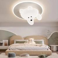 China Children's Room Lighting Study Bedrooms Cream Ceiling Lamp Minimalist Bear Ceiling Light(WH-MA-324) for sale