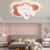 China Children's Room Lighting Study Bedrooms Cream Ceiling Lamp Minimalist Bear Ceiling Light(WH-MA-324) for sale