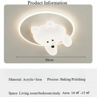China Children's Room Lighting Study Bedrooms Cream Ceiling Lamp Minimalist Bear Ceiling Light(WH-MA-324) for sale