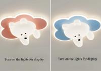 China Children's Room Lighting Study Bedrooms Cream Ceiling Lamp Minimalist Bear Ceiling Light(WH-MA-324) for sale