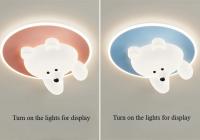 China Children's Room Lighting Study Bedrooms Cream Ceiling Lamp Minimalist Bear Ceiling Light(WH-MA-324) for sale
