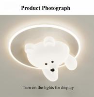 China Children's Room Lighting Study Bedrooms Cream Ceiling Lamp Minimalist Bear Ceiling Light(WH-MA-324) for sale