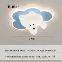 China Children's Room Lighting Study Bedrooms Cream Ceiling Lamp Minimalist Bear Ceiling Light(WH-MA-324) for sale