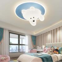 China Children's Room Lighting Study Bedrooms Cream Ceiling Lamp Minimalist Bear Ceiling Light(WH-MA-324) for sale