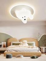 China Children's Room Lighting Study Bedrooms Cream Ceiling Lamp Minimalist Bear Ceiling Light(WH-MA-324) for sale