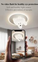 China Children's Room Lighting Study Bedrooms Cream Ceiling Lamp Minimalist Bear Ceiling Light(WH-MA-324) for sale