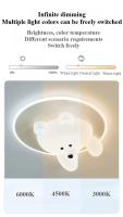 China Children's Room Lighting Study Bedrooms Cream Ceiling Lamp Minimalist Bear Ceiling Light(WH-MA-324) for sale