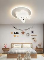 China Children's Room Lighting Study Bedrooms Cream Ceiling Lamp Minimalist Bear Ceiling Light(WH-MA-324) for sale