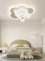 China Children's Room Lighting Study Bedrooms Cream Ceiling Lamp Minimalist Bear Ceiling Light(WH-MA-324) for sale