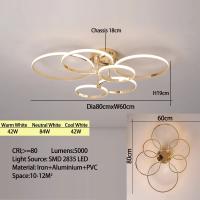 China ceiling lamps living room Kitchen lamps bedroom Scandinavian luxury Ring Ceiling light(WH-MA-325) for sale