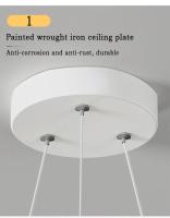 China Indoor Decoration Lighting Kitchen Island Living Room Bedroom Nordic Flower Shape Ceiling Lights(WH-MA-327) for sale