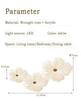 China Indoor Decoration Lighting Kitchen Island Living Room Bedroom Nordic Flower Shape Ceiling Lights(WH-MA-327) for sale
