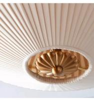 China Office Light Living Room Bedroom Vintage Decorative French Style Fabric Pleated Ceiling Lamp(WH-MA-328) for sale