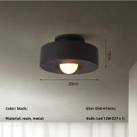 China Hallway Balcony Light Bedroom Minimalist Small Light Wabi Sabi Round Simon Ceiling Lighting(WH-MA-329) for sale