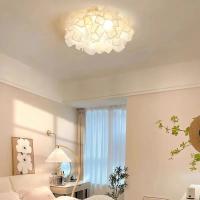 China Foyer Lamp Bedroom Restaurant Flower Light Home Decor Romantic White Ceiling Lamp(WH-MA-333) for sale