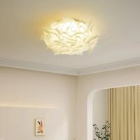 China Foyer Lamp Bedroom Restaurant Flower Light Home Decor Romantic White Ceiling Lamp(WH-MA-333) for sale