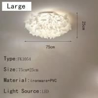 China Foyer Lamp Bedroom Restaurant Flower Light Home Decor Romantic White Ceiling Lamp(WH-MA-333) for sale