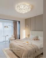 China Foyer Lamp Bedroom Restaurant Flower Light Home Decor Romantic White Ceiling Lamp(WH-MA-333) for sale