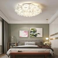 China Foyer Lamp Bedroom Restaurant Flower Light Home Decor Romantic White Ceiling Lamp(WH-MA-333) for sale