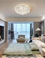 China Foyer Lamp Bedroom Restaurant Flower Light Home Decor Romantic White Ceiling Lamp(WH-MA-333) for sale