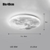 China Home Lighting Bedroom Modern Acrylic Light LED Circular Lunar Ceiling Lamp(WH-MA-334) for sale